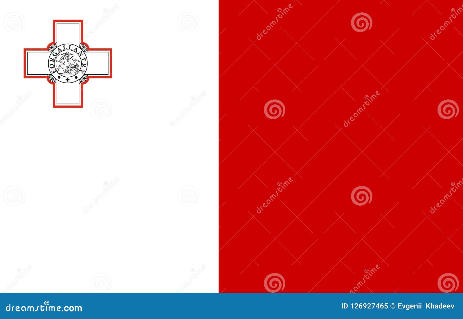Malta Flag Vector. Original and Simple Malta Flag Isolated Vector in ...