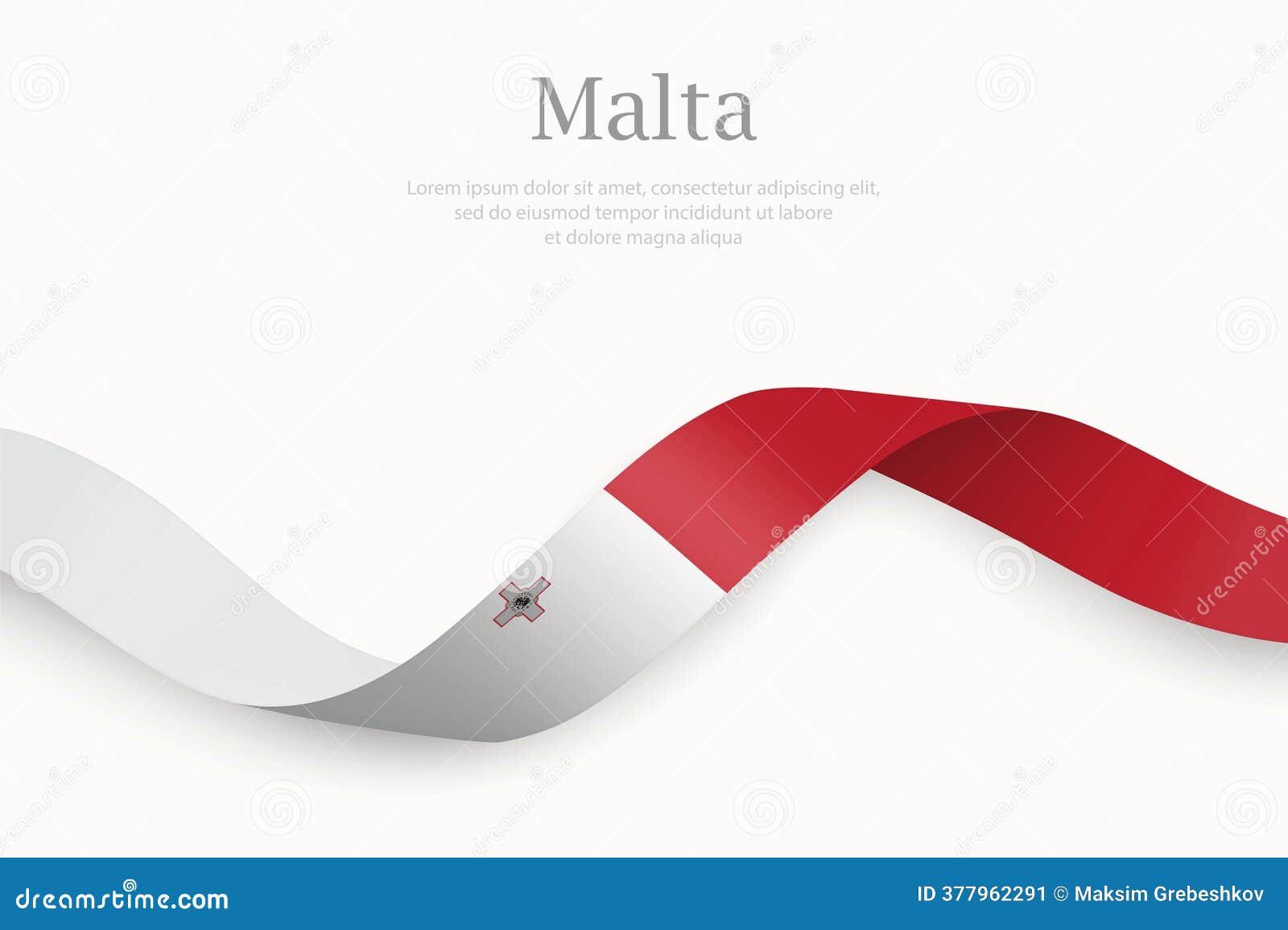 Malta Flag Depicted On Metal Doors Of Shipping Cargo Container Outdoors ...