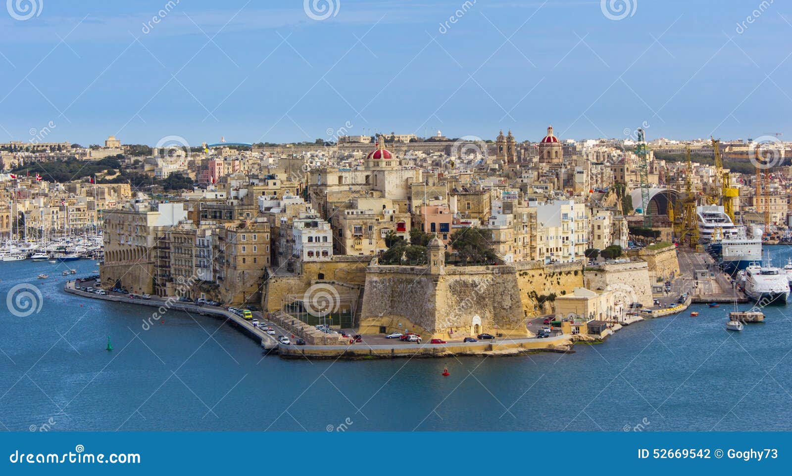 Malta Fort St. Angelo editorial photography. Image of horizontal - 52669542