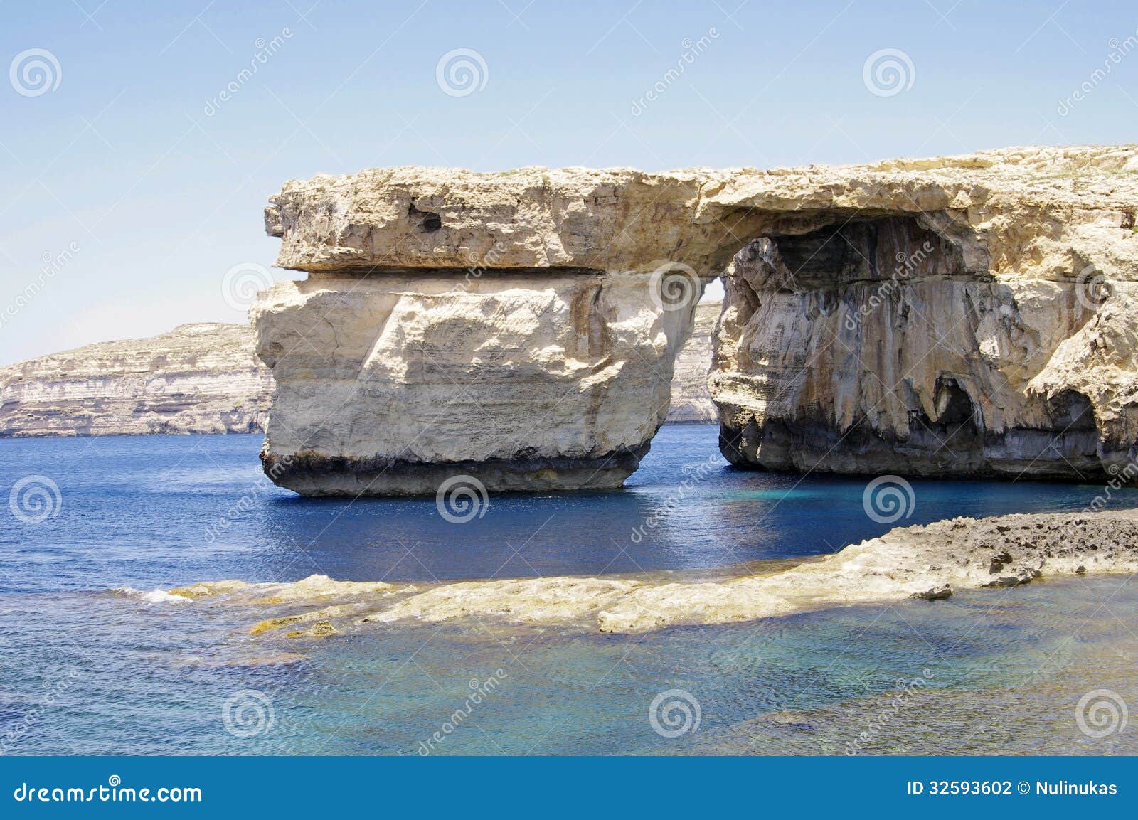 Malta.Gozo. Azure window stock photo. Image of malta - 32593602