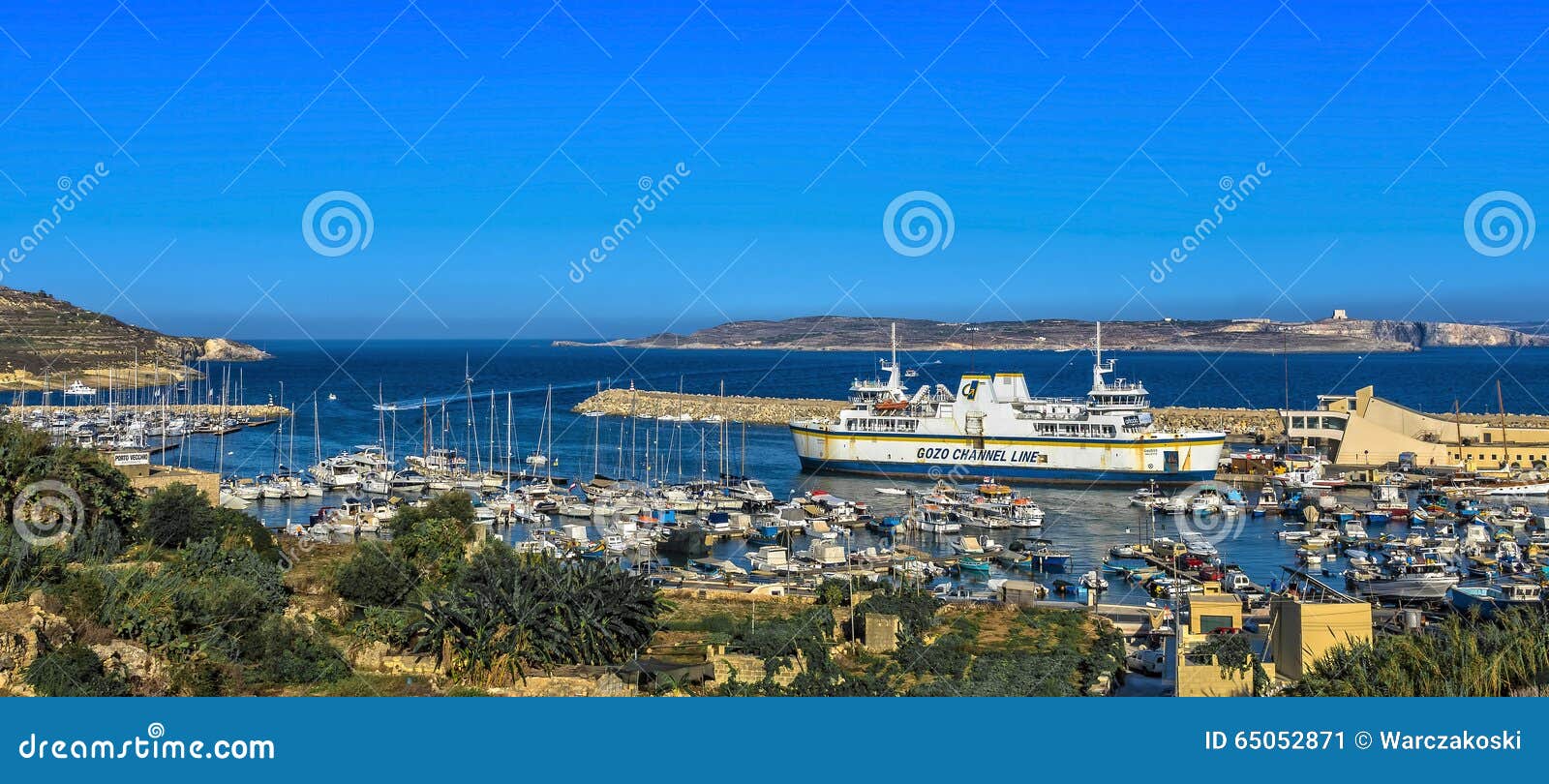 Mgarr Harbour, Gozo, Malta editorial photo. Image of motorboat - 65052871