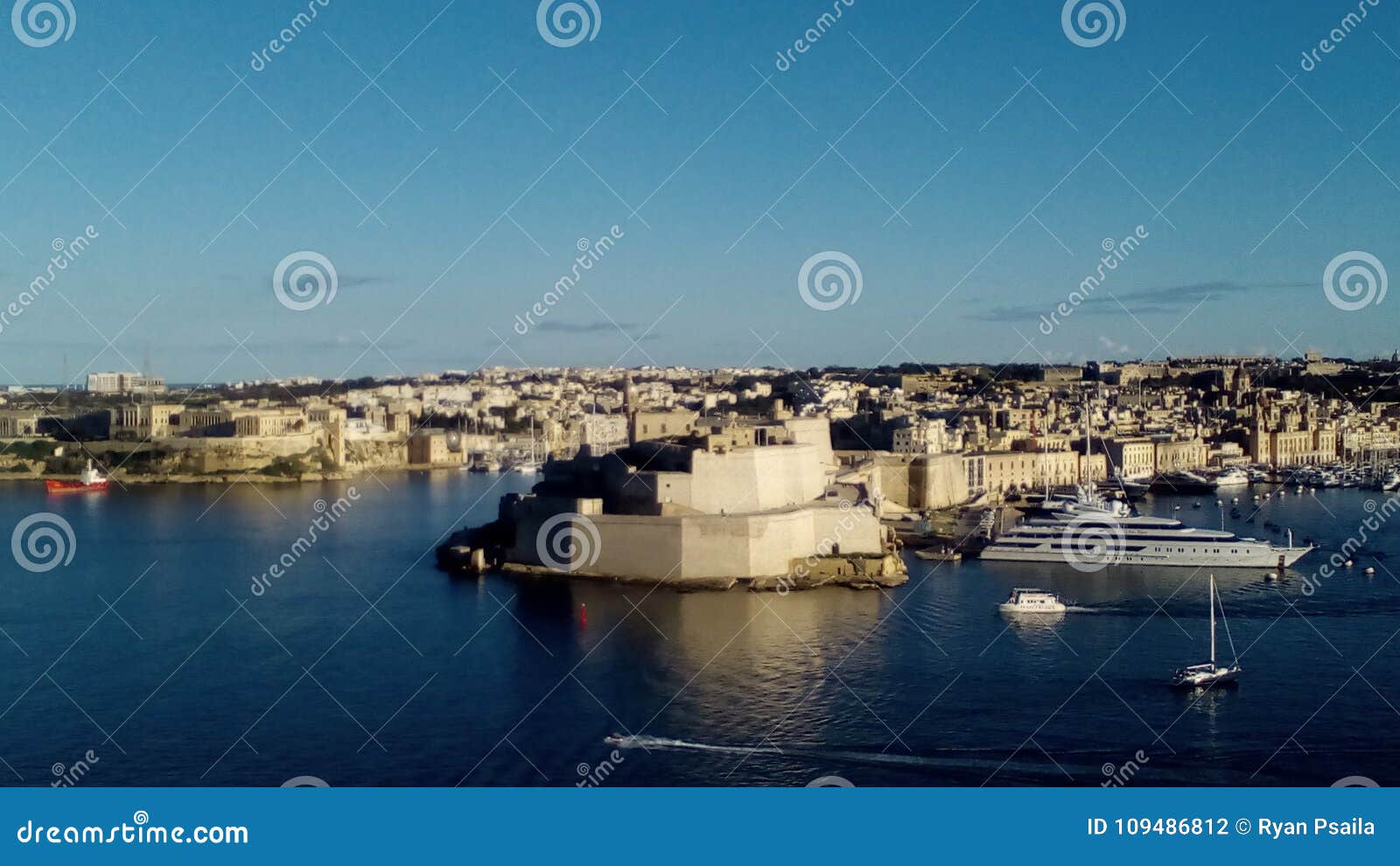 Malta grand harbour stock photo. Image of maltese, malta - 109486812