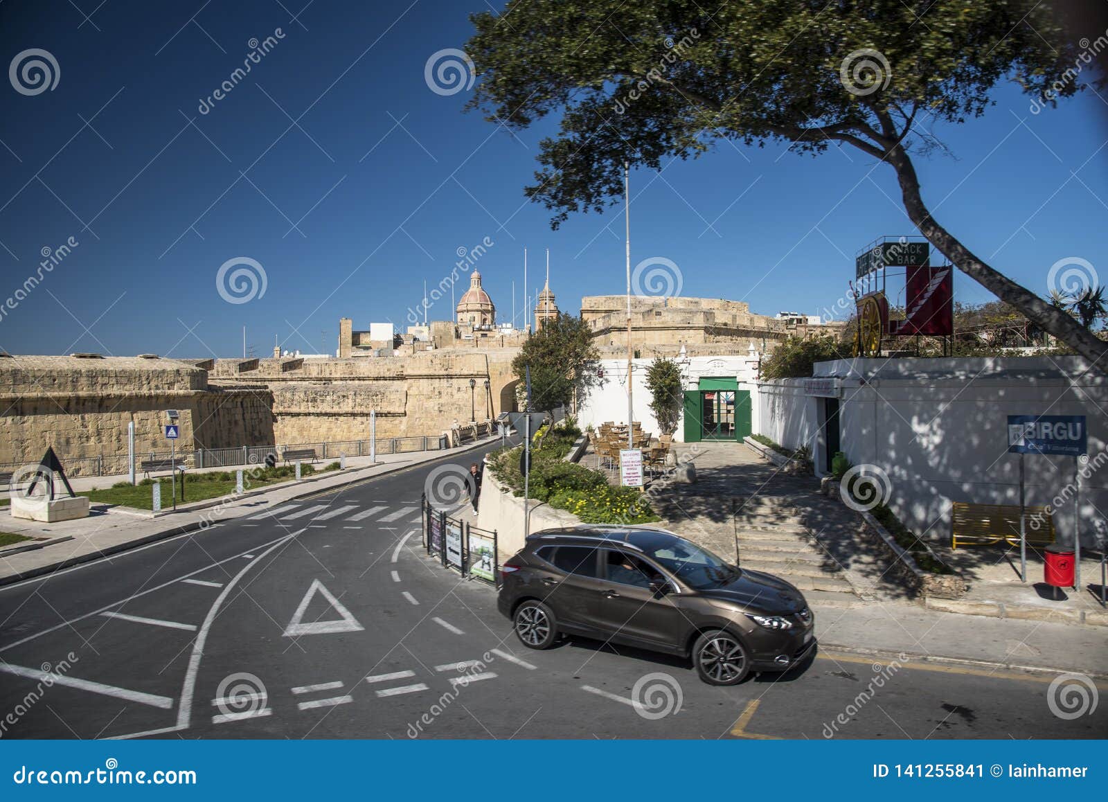 Typical Street Scene in Valletta Malta. Editorial Photo - Image of ...