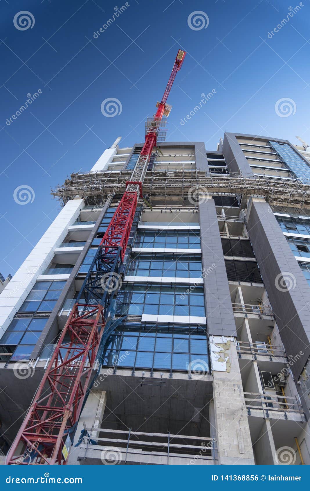 Modern Building Under Construction in Sliema Malta Stock Photo - Image ...