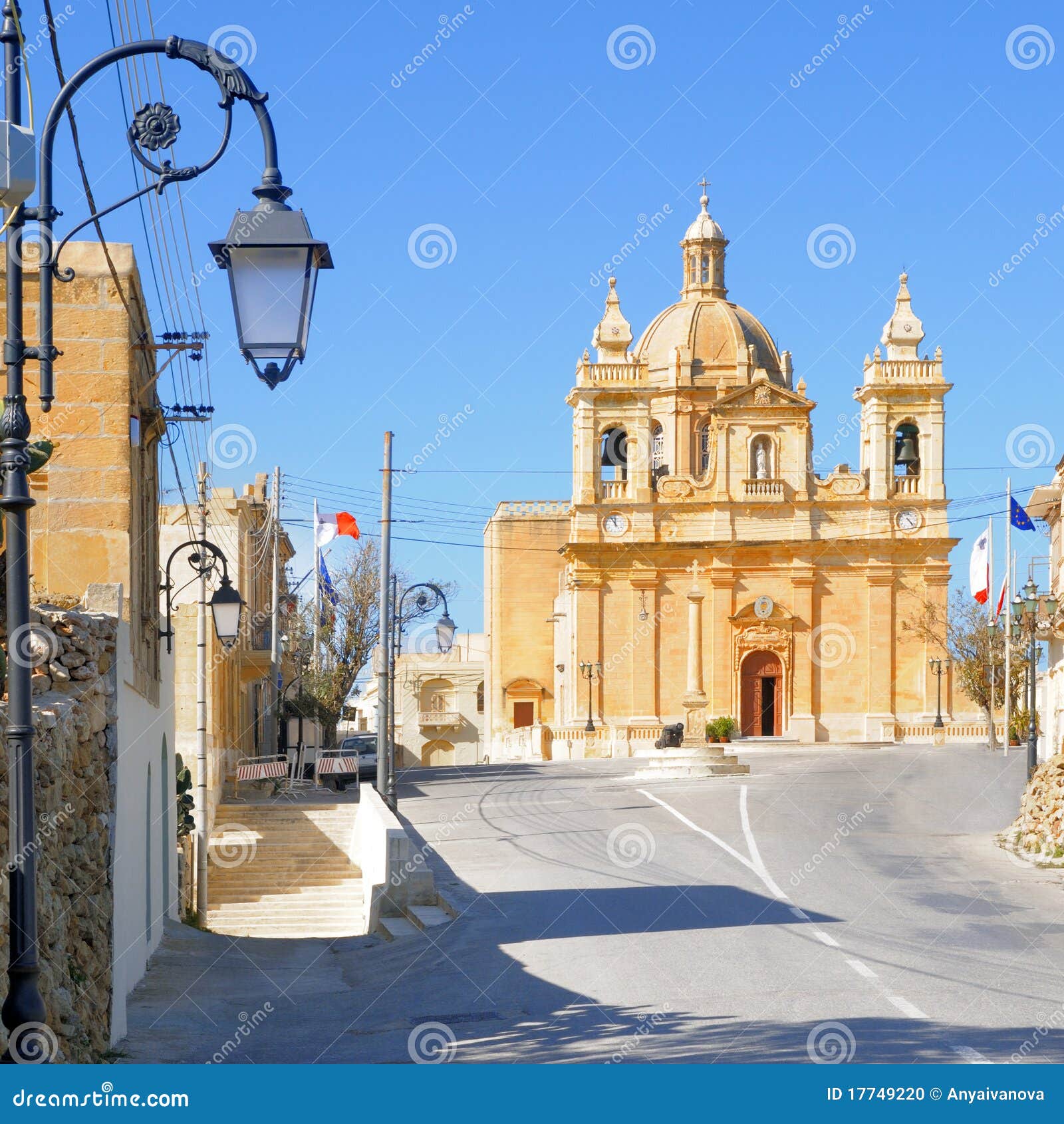 Malta, kerk in haz-Zebbug stock foto. Image of buiten - 17749220