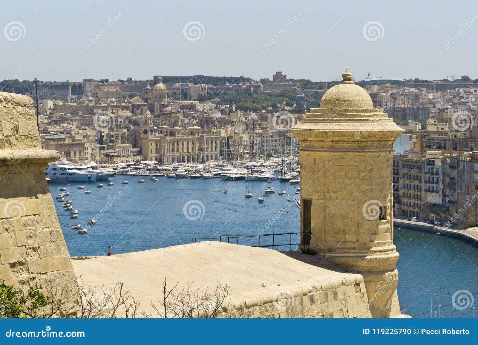 Malta La Valletta,panoramic View of the Harbor Stock Photo - Image of ...