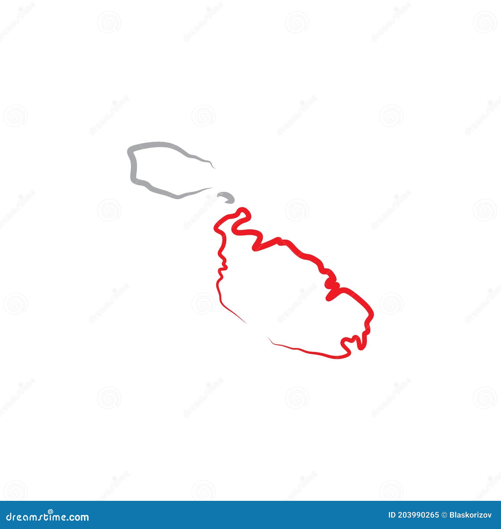Malta Map Icon Logo Vector Symbol Element Stock Vector - Illustration ...