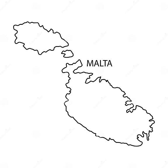 Malta map icon stock illustration. Illustration of isolated - 298011043