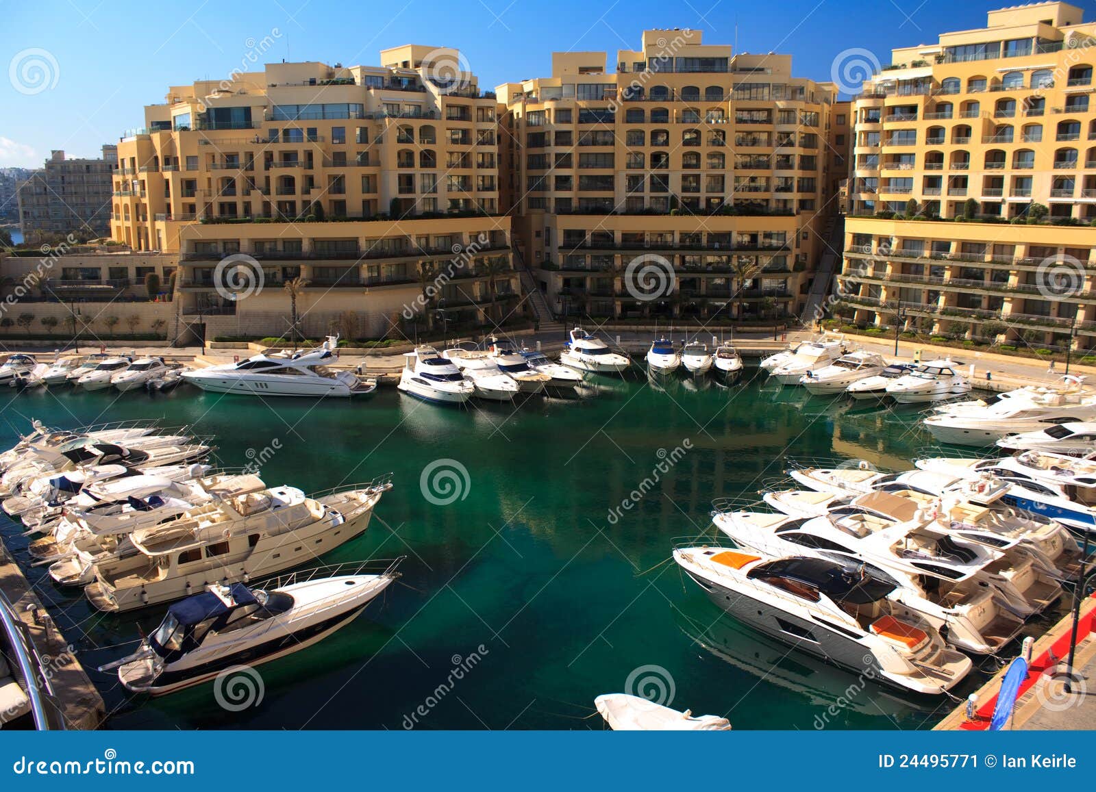 Malta marina St Julians stock image. Image of sports - 24495771
