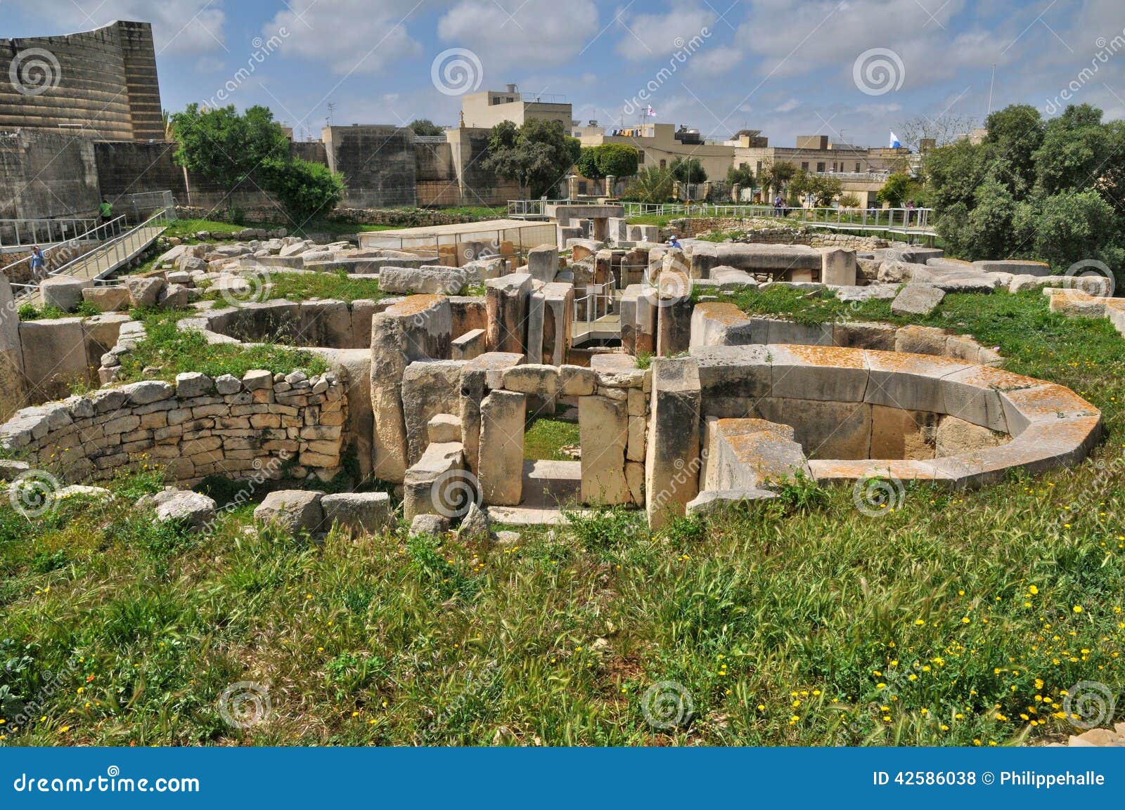 Tarxien Temple Main Entrance | Megalithic Editorial Photo ...