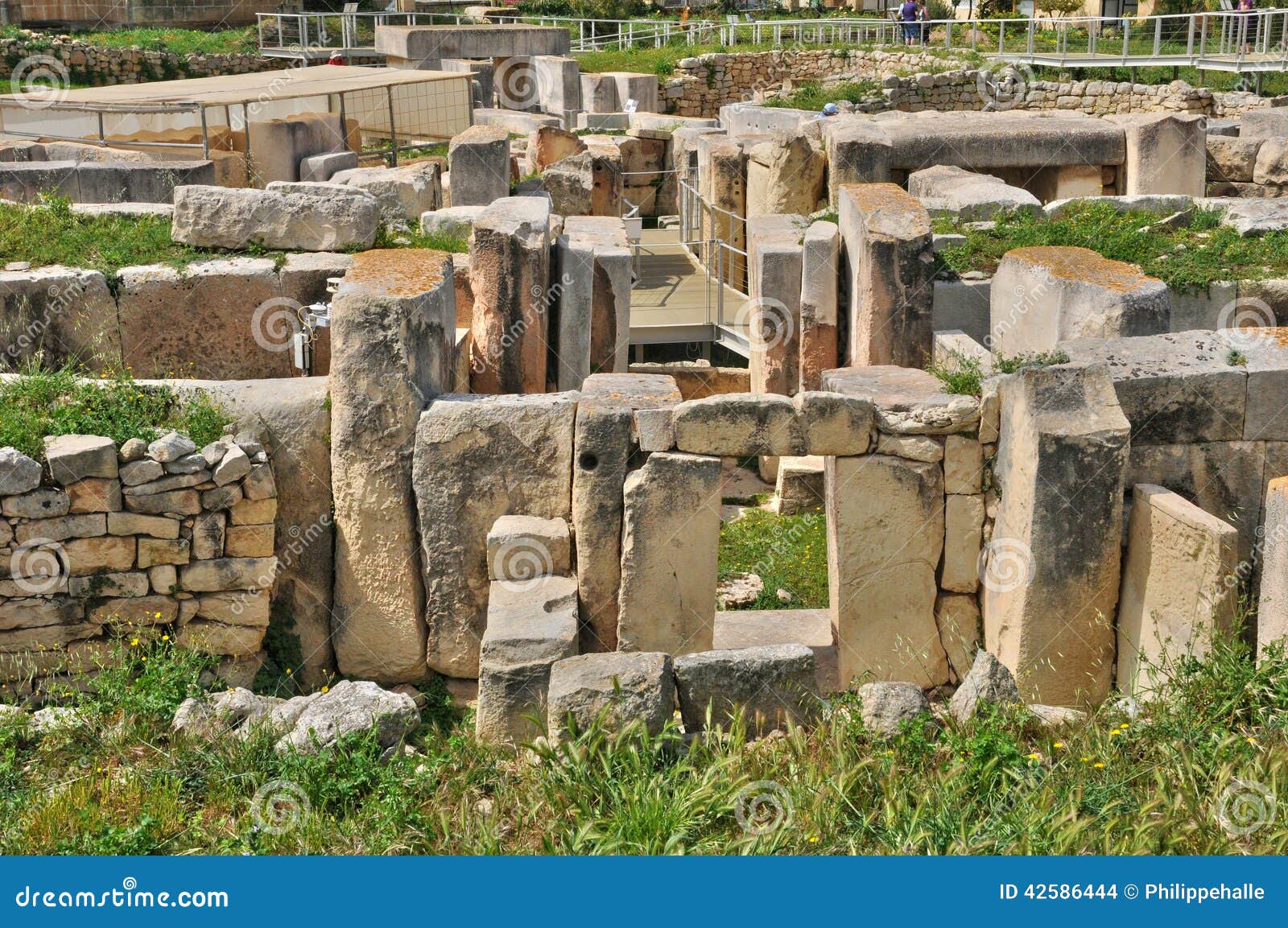 Tarxien Temple Main Entrance | Megalithic Editorial Photo ...