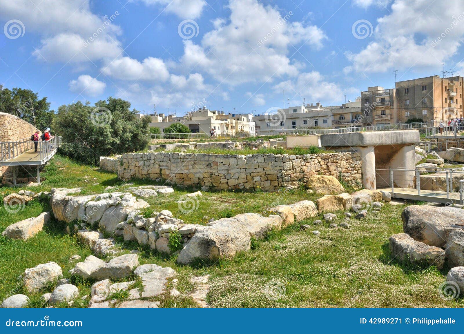 Malta, the Megalithic Temples of Tarxien Editorial Photo - Image of ...