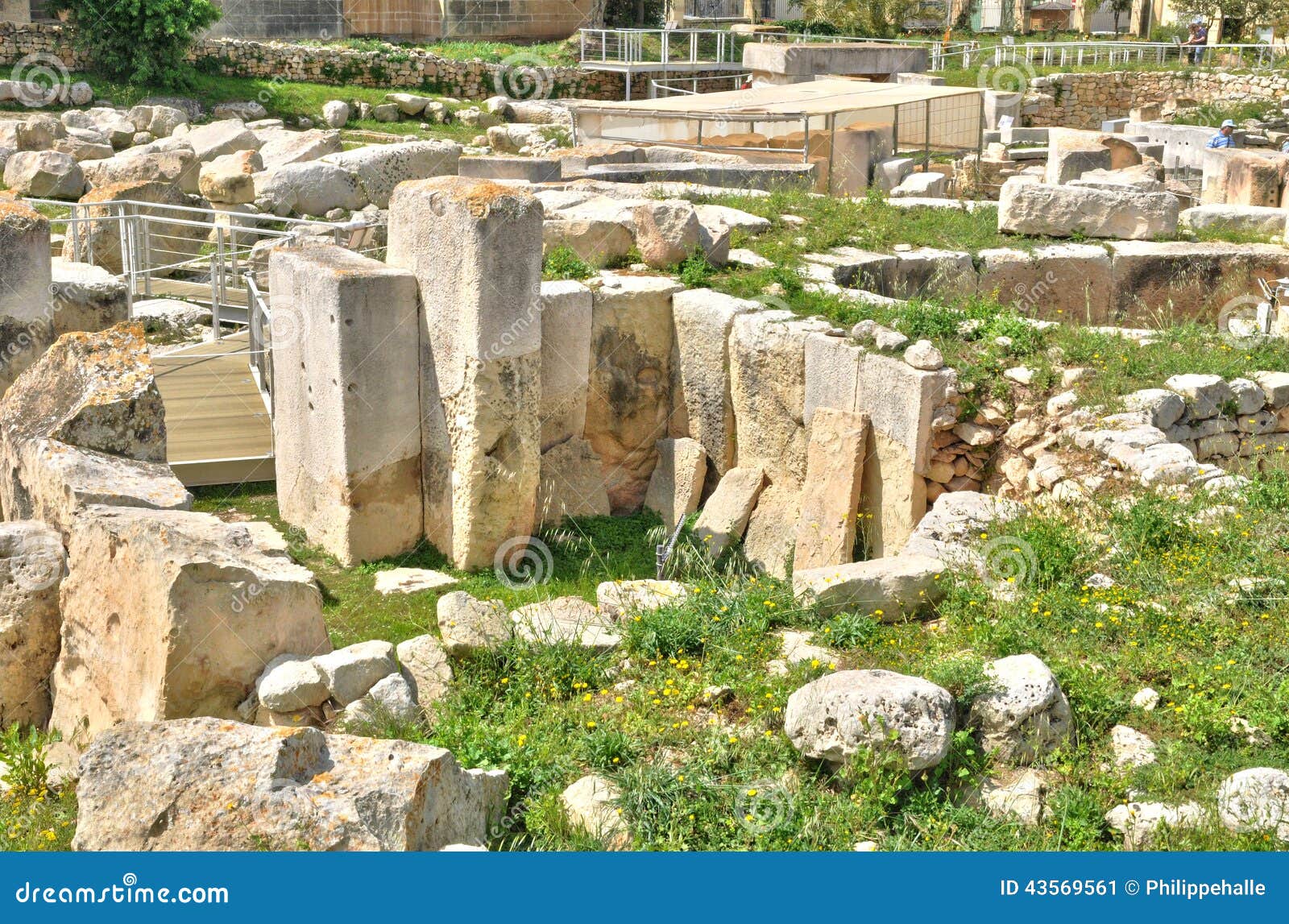 Tarxien Temple Main Entrance | Megalithic Editorial Photo ...