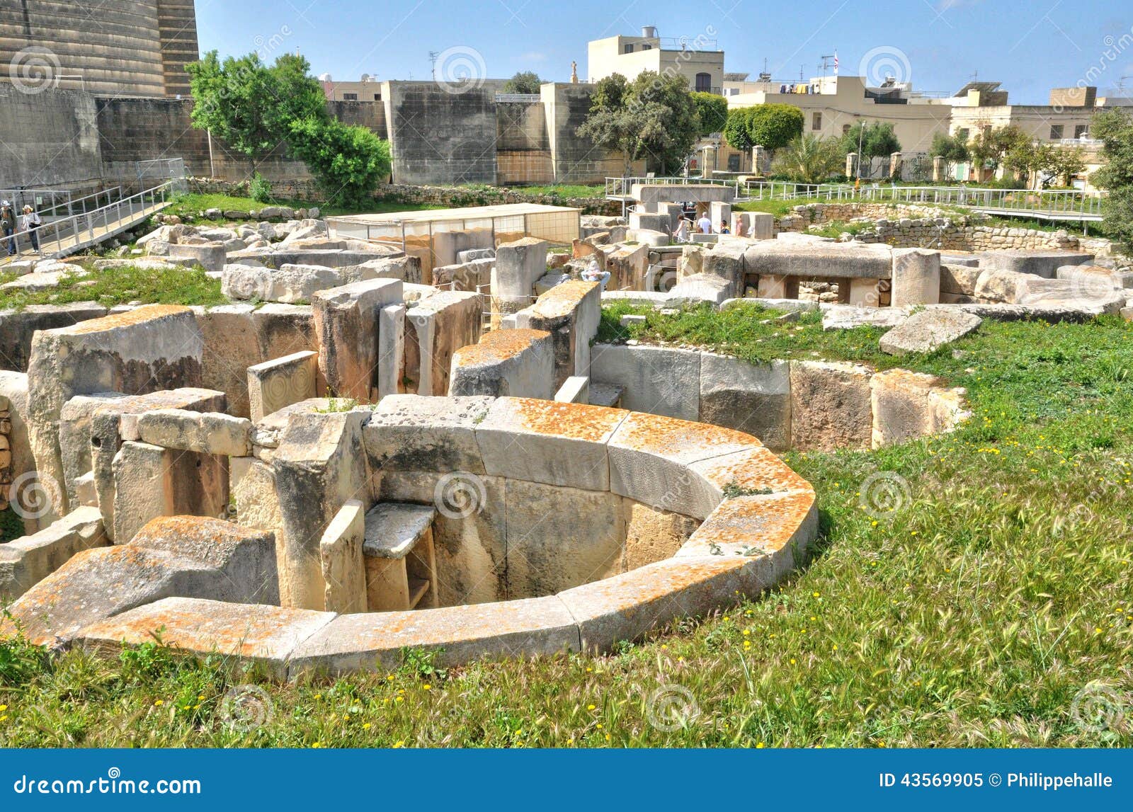 Malta, the Megalithic Temples of Tarxien Editorial Image - Image of ...