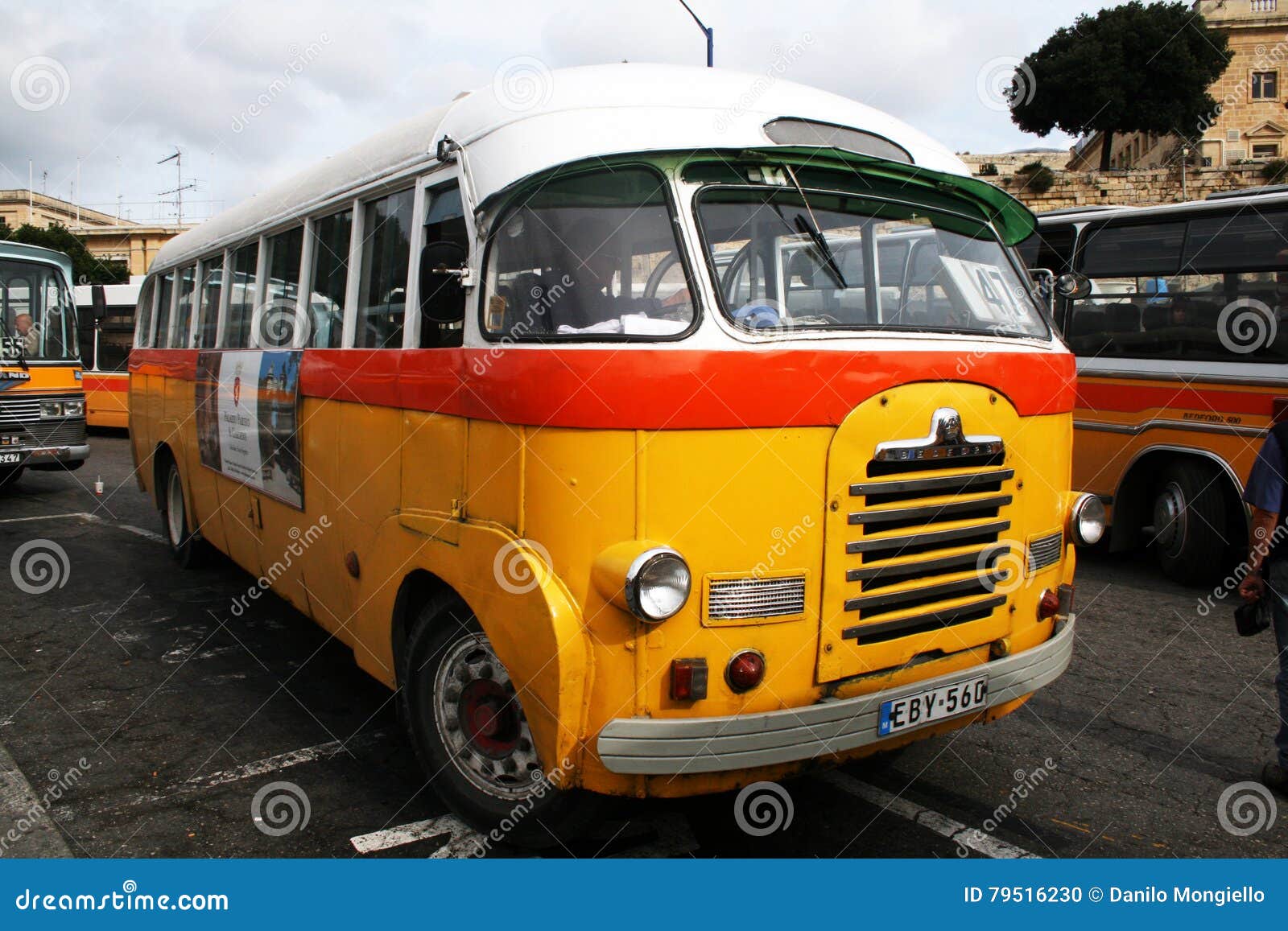 Malta old bus editorial image. Image of island, malta - 79516230