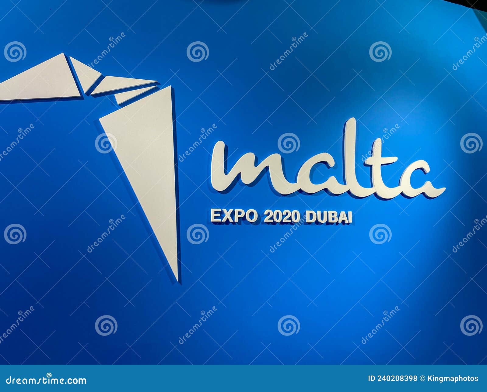 Malta Pavilion Expo 2020 Logo on Blue Editorial Stock Photo - Image of ...