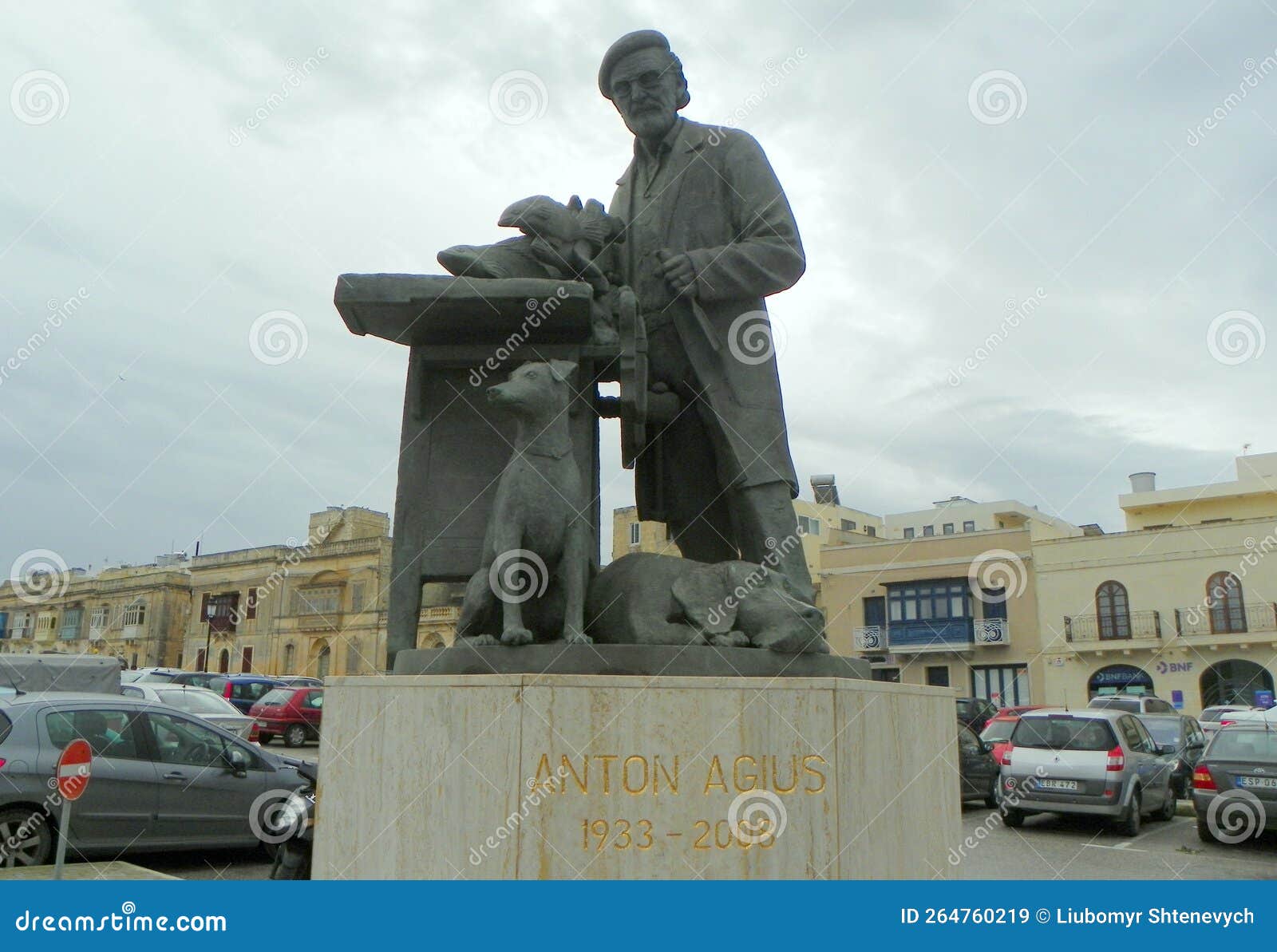 Malta, Rabat, Monument To Anton Agius Editorial Stock Image - Image of ...