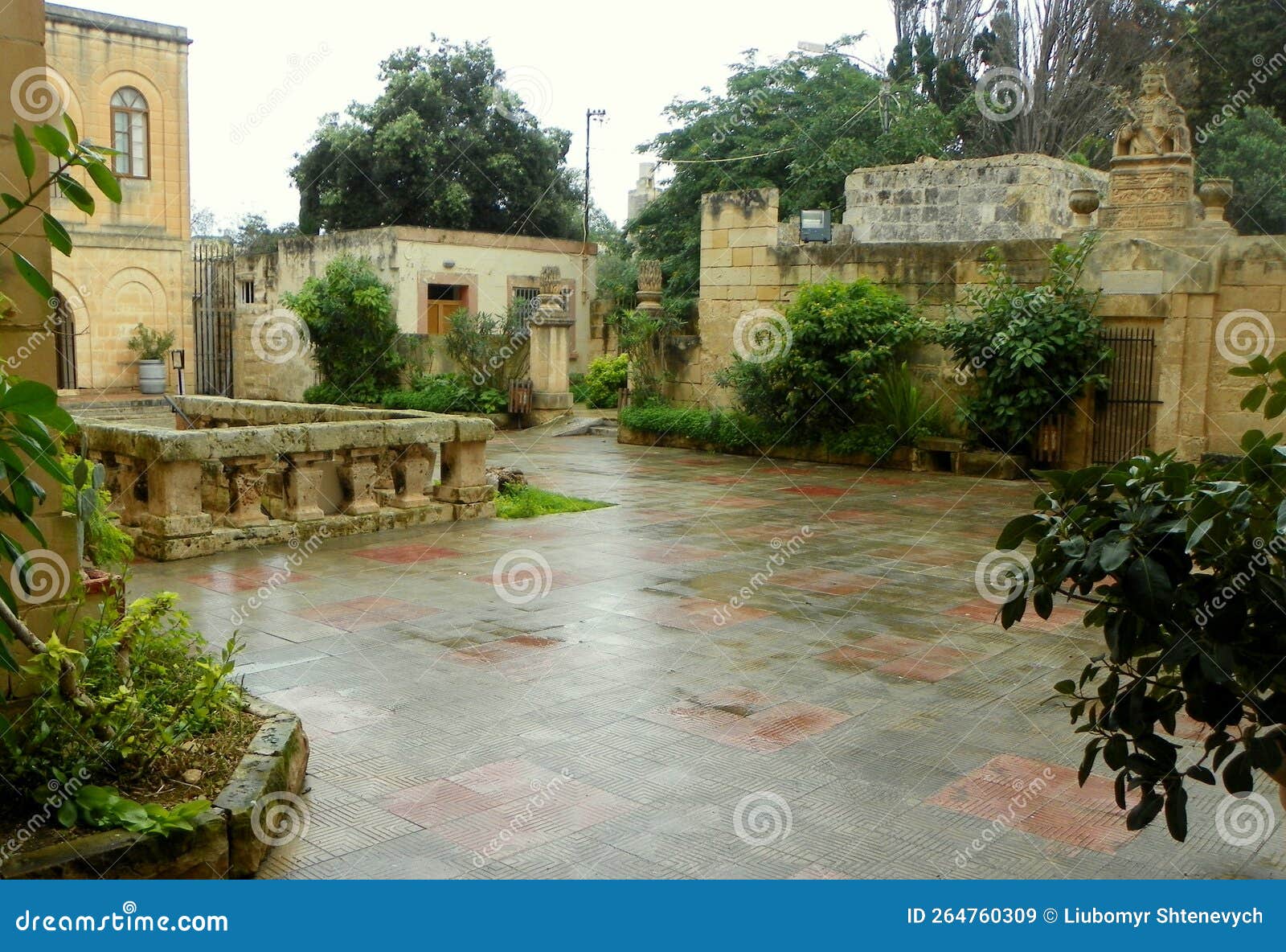 Malta, Rabat, St. Agatha S Historical Complex and Catacombs, Courtyard ...