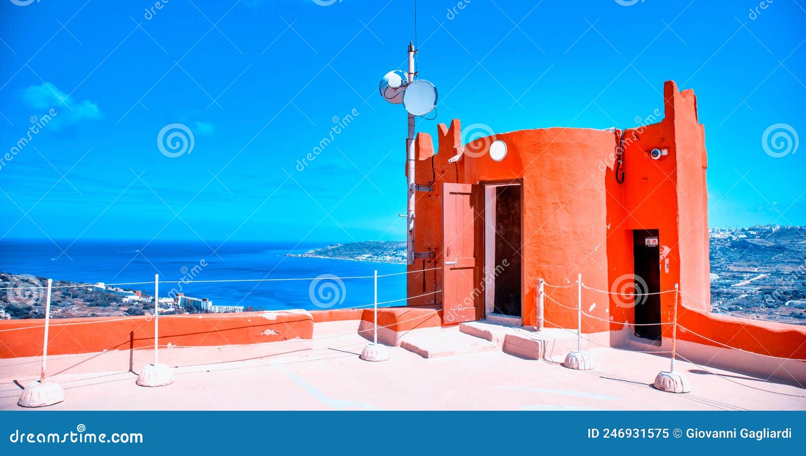 Malta, Red Tower of Mellieha Stock Image - Image of historic, ancient ...