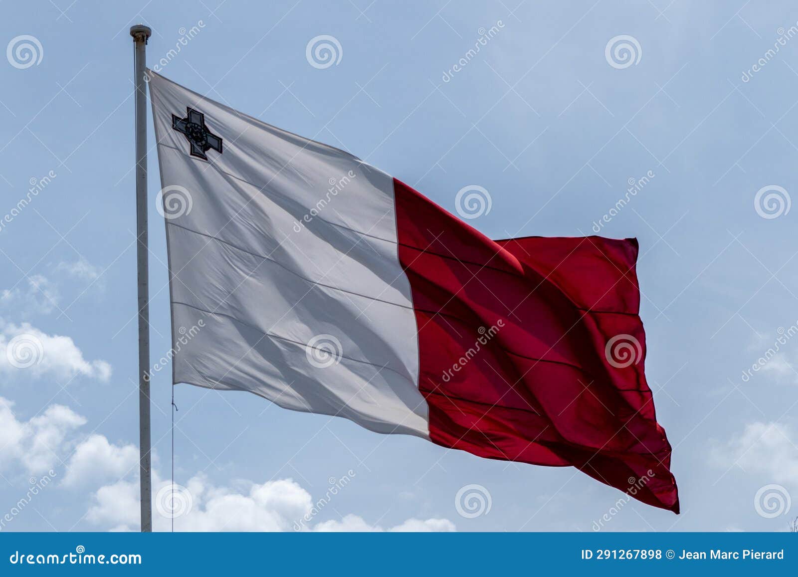 Malta, Valletta, National Flag of Malta Editorial Stock Photo - Image ...