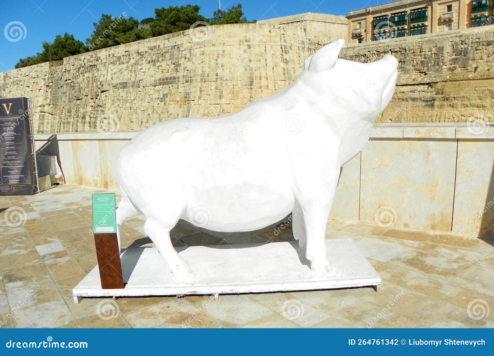 Malta, Valletta, Pig Sculpture Editorial Photography - Image of mare ...