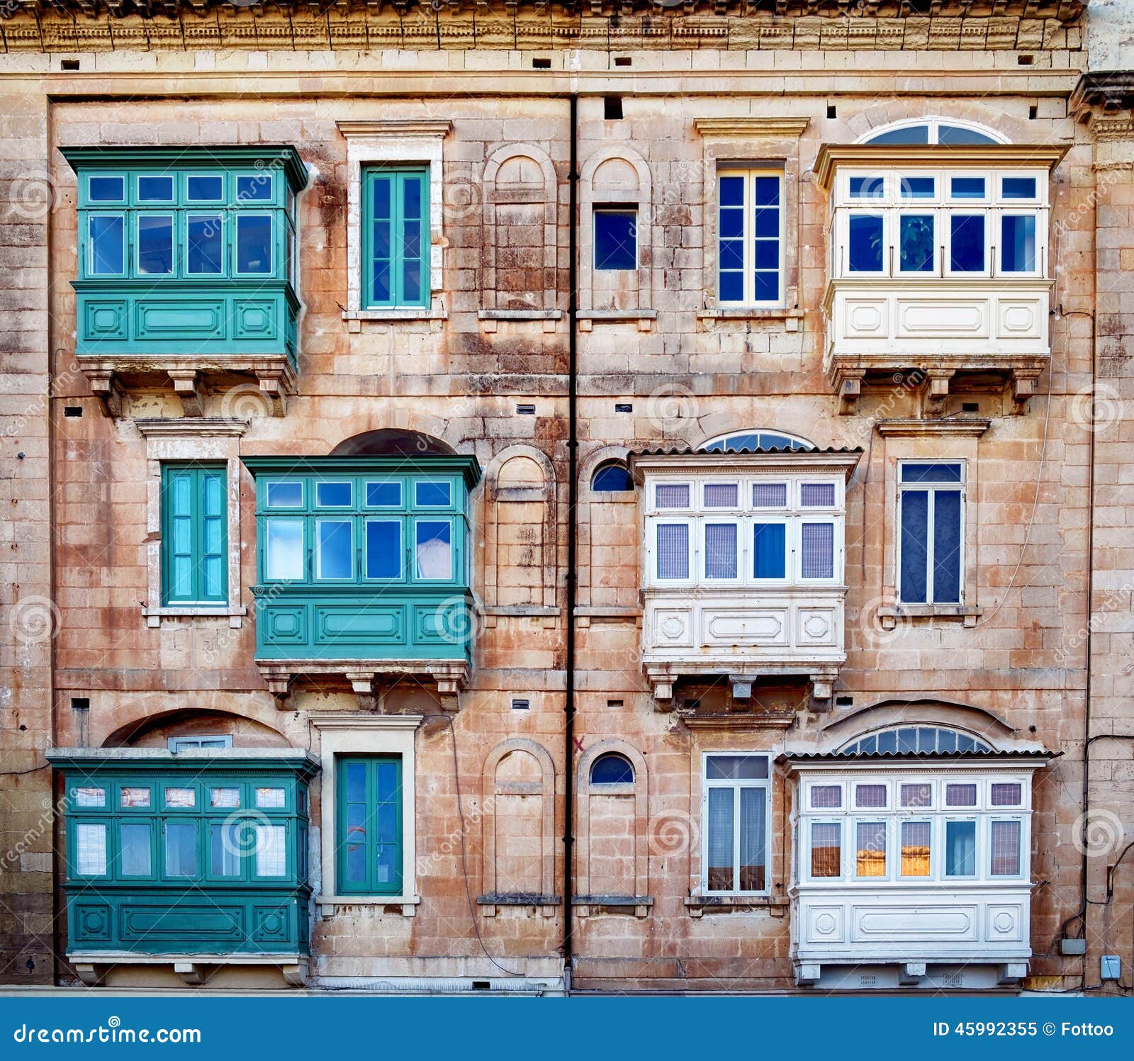 Malta - Valletta stock image. Image of maltese, architecture - 45992355