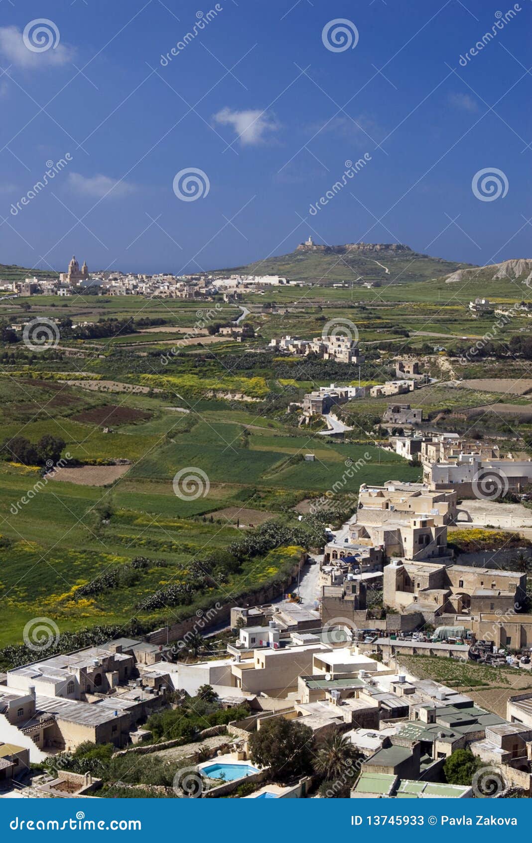 Malta view stock image. Image of mediterranean, meadows - 13745933