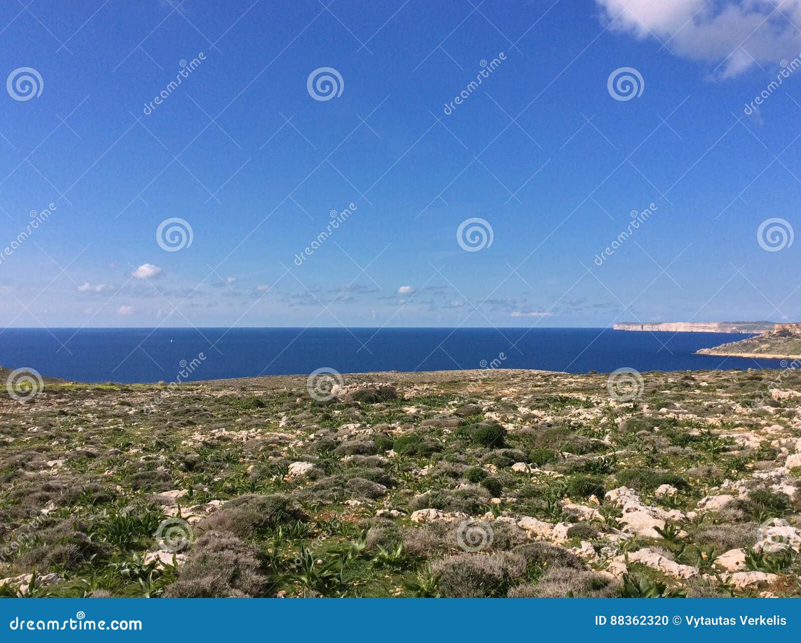 Malta View stock photo. Image of scenery, seashore, panoramalandscape ...