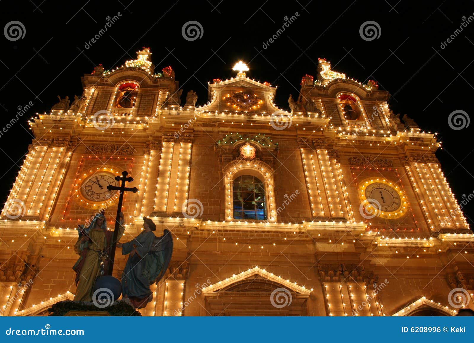 Maltese Church stock photo. Image of lights, time, worship - 6208996