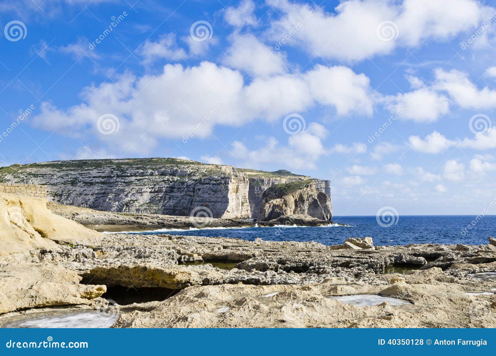 Maltese coastline stock photo. Image of coastline, cliff - 40350128