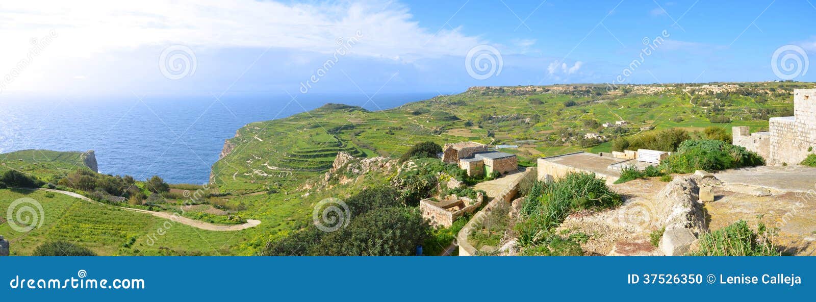 Maltese countryside stock photo. Image of field, cloud - 37526350