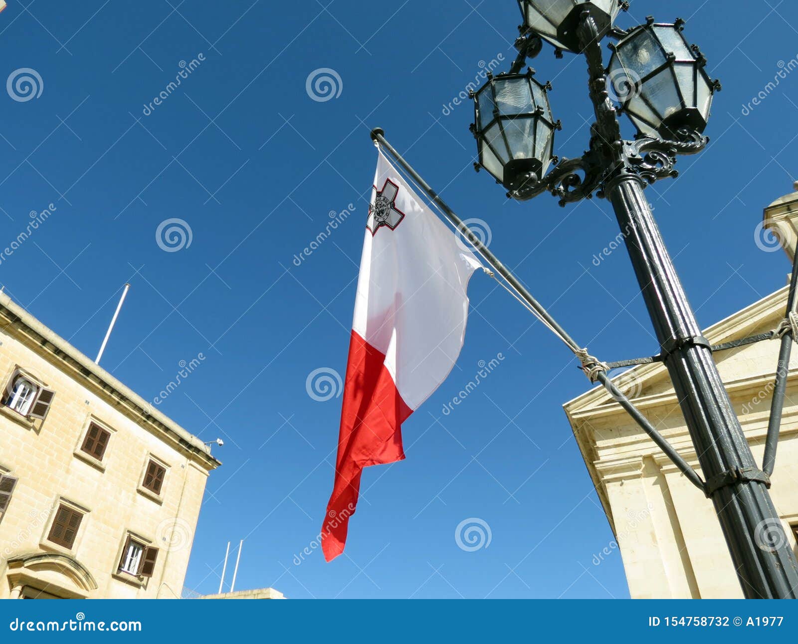 Maltese Flag of Malta stock photo. Image of country - 154758732