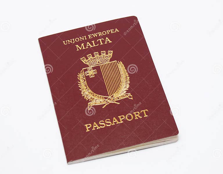 Maltese Passport stock photo. Image of booklet, stamp - 12678318