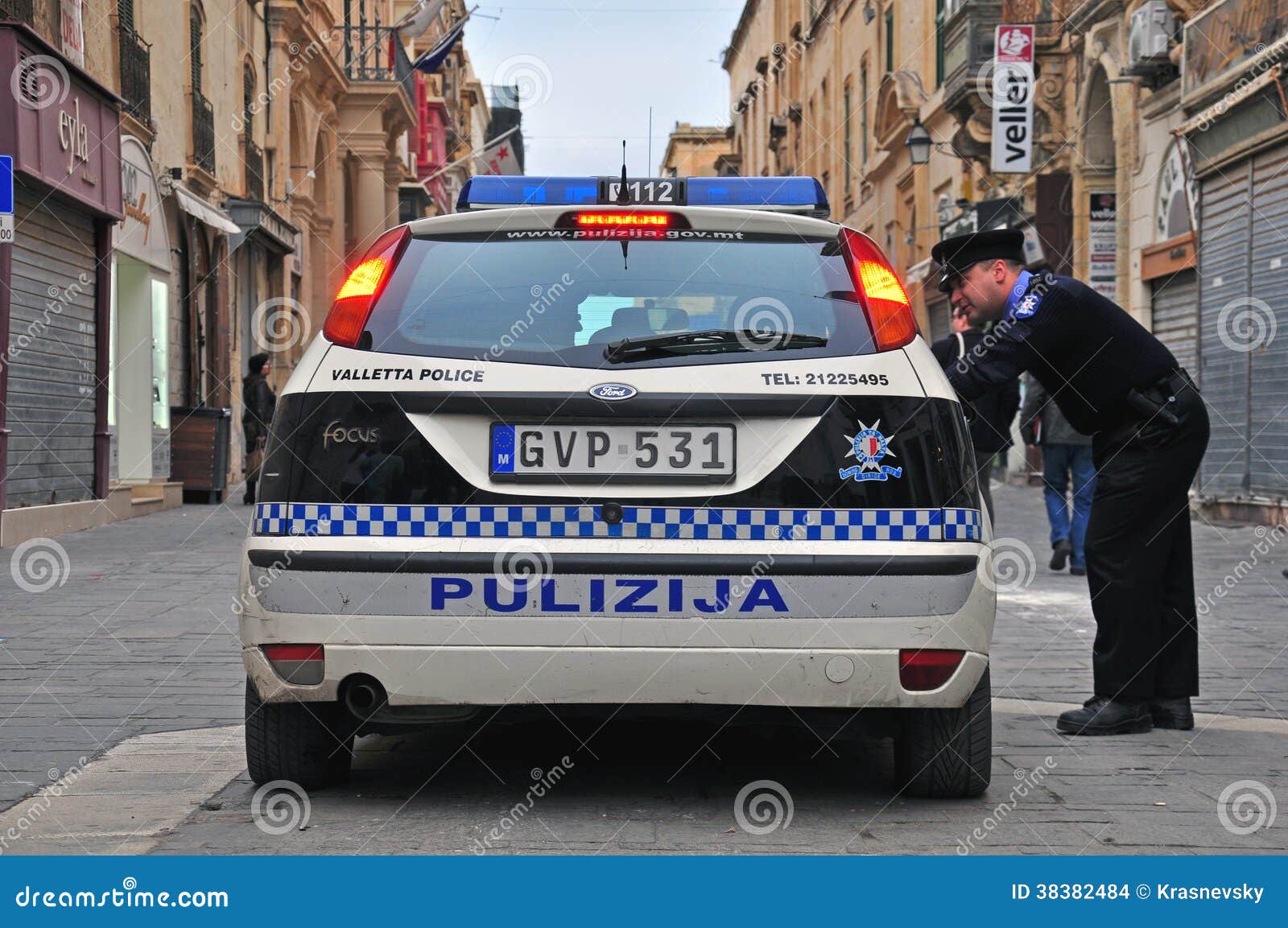 Maltese police editorial stock image. Image of europe - 38382484