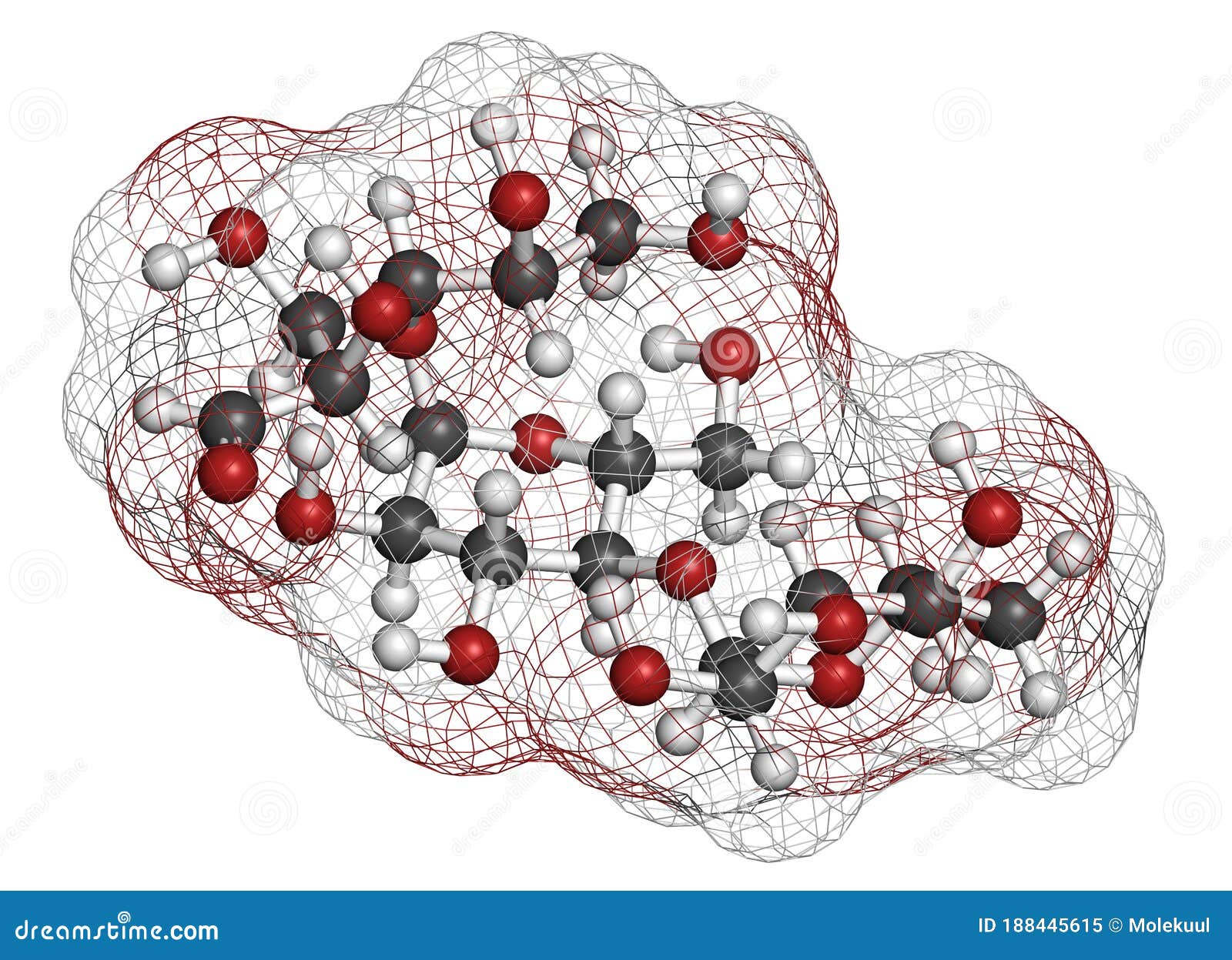 Maltodextrin Food Additive Molecule. Skeletal Formula. Royalty-Free ...