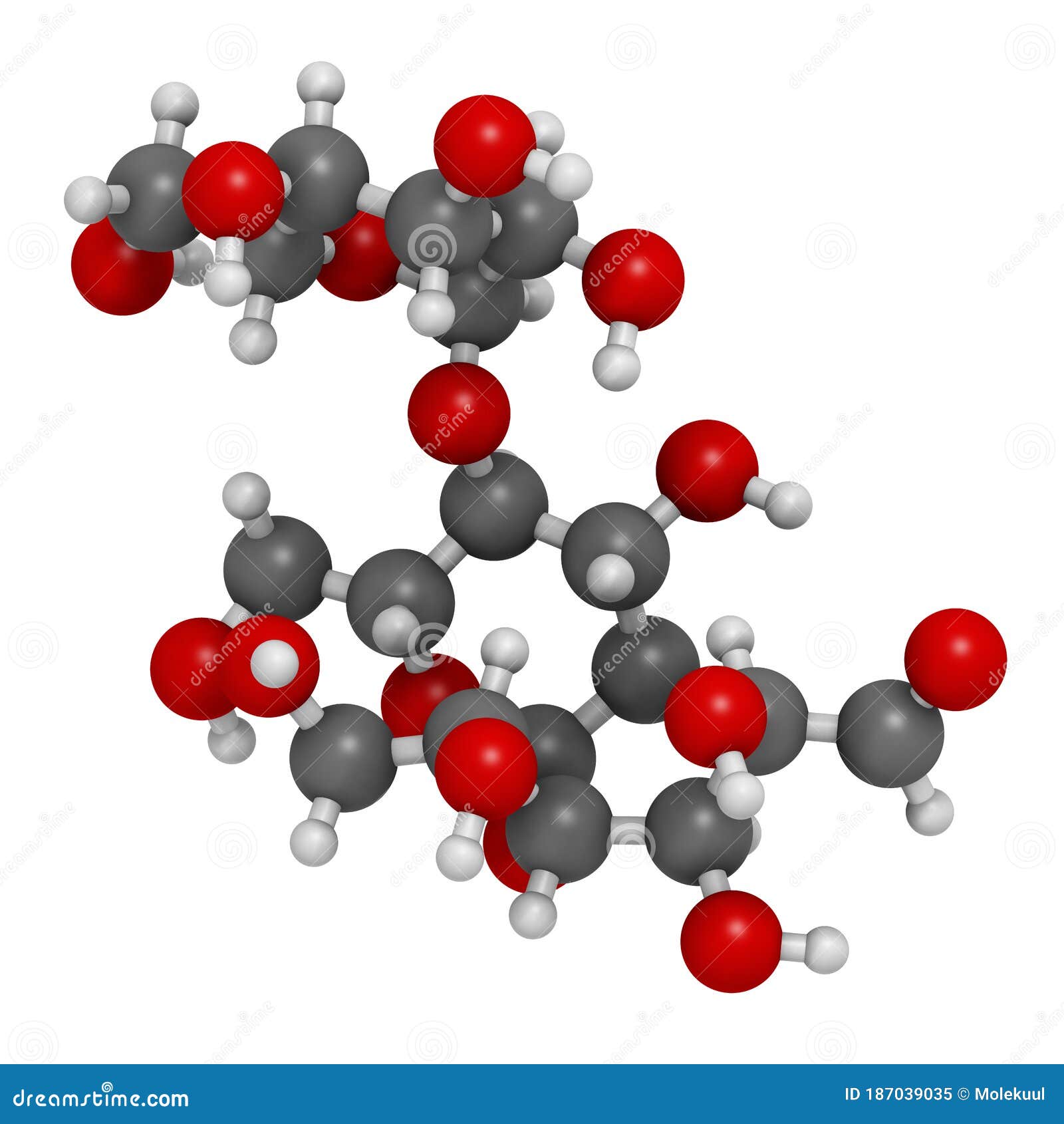Maltodextrin Food Additive Molecule. Skeletal Formula. Royalty-Free ...