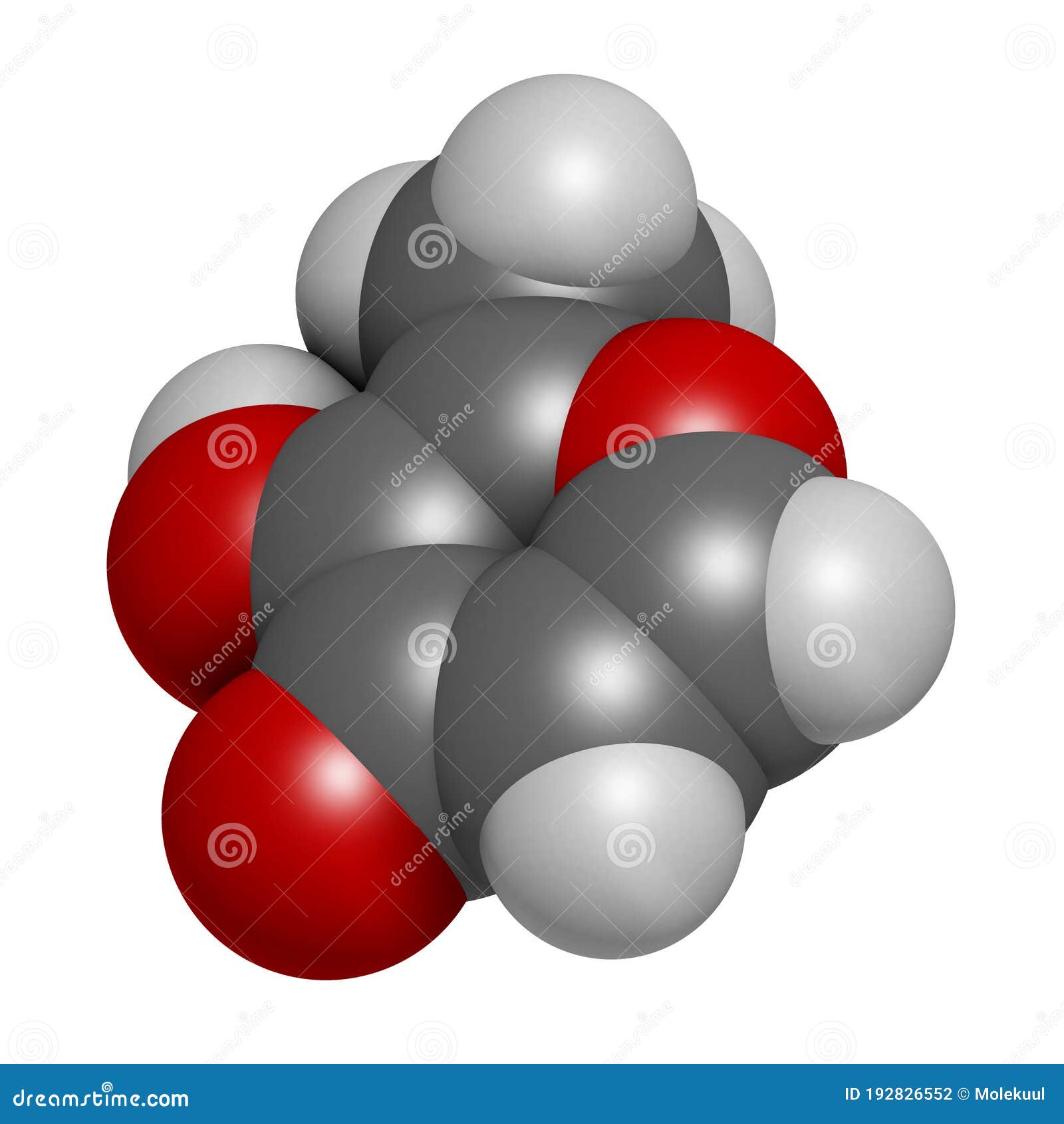 Maltol Food Additive Molecule E636. 3D Rendering Stock Photo ...