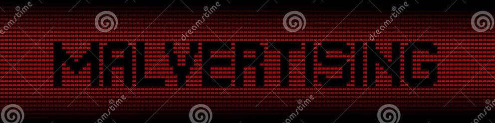 Malvertising Text on Red Laptops Background Illustration Stock ...