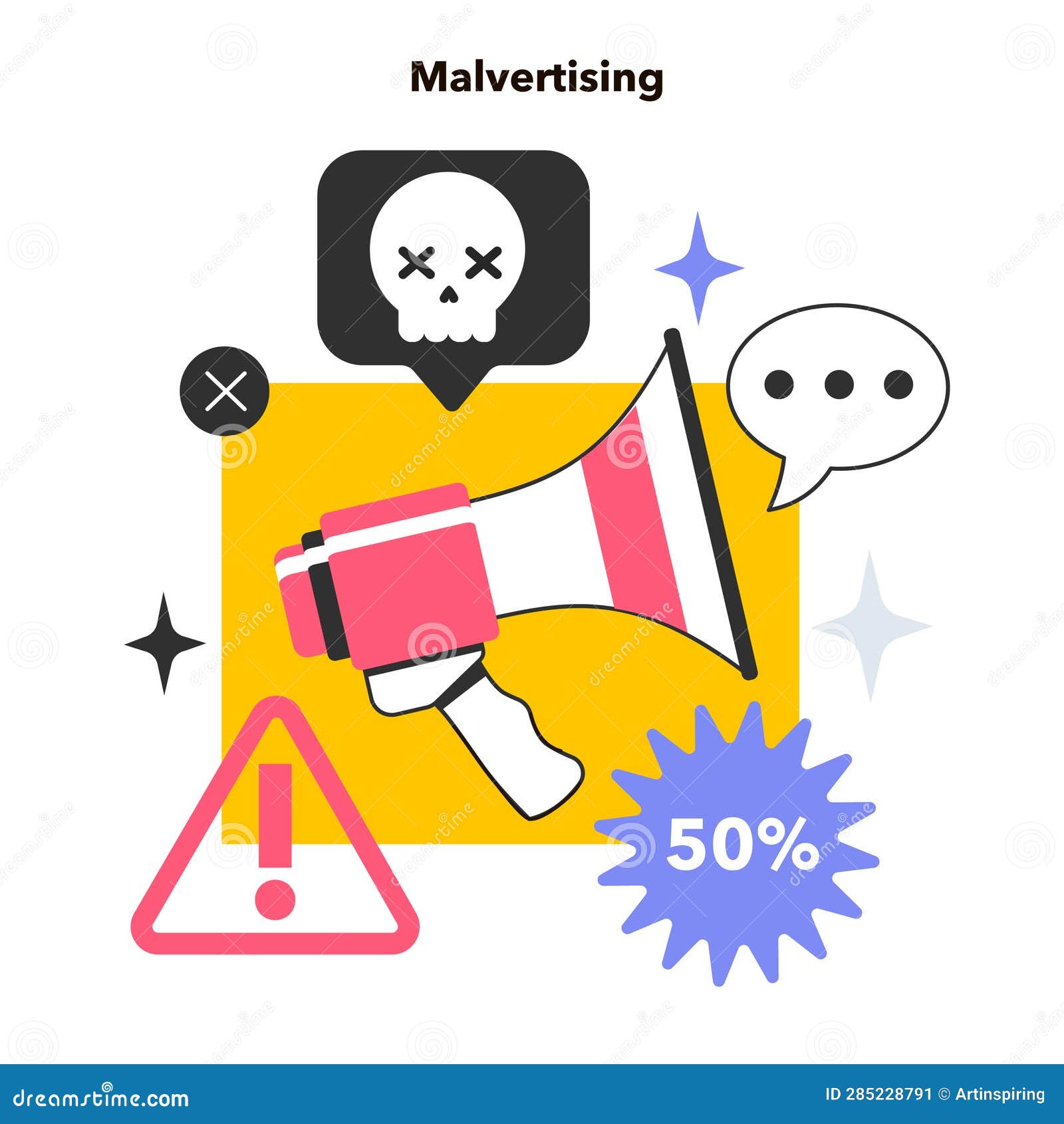 Malvertising Attack Stock Illustrations – 11 Malvertising Attack Stock ...