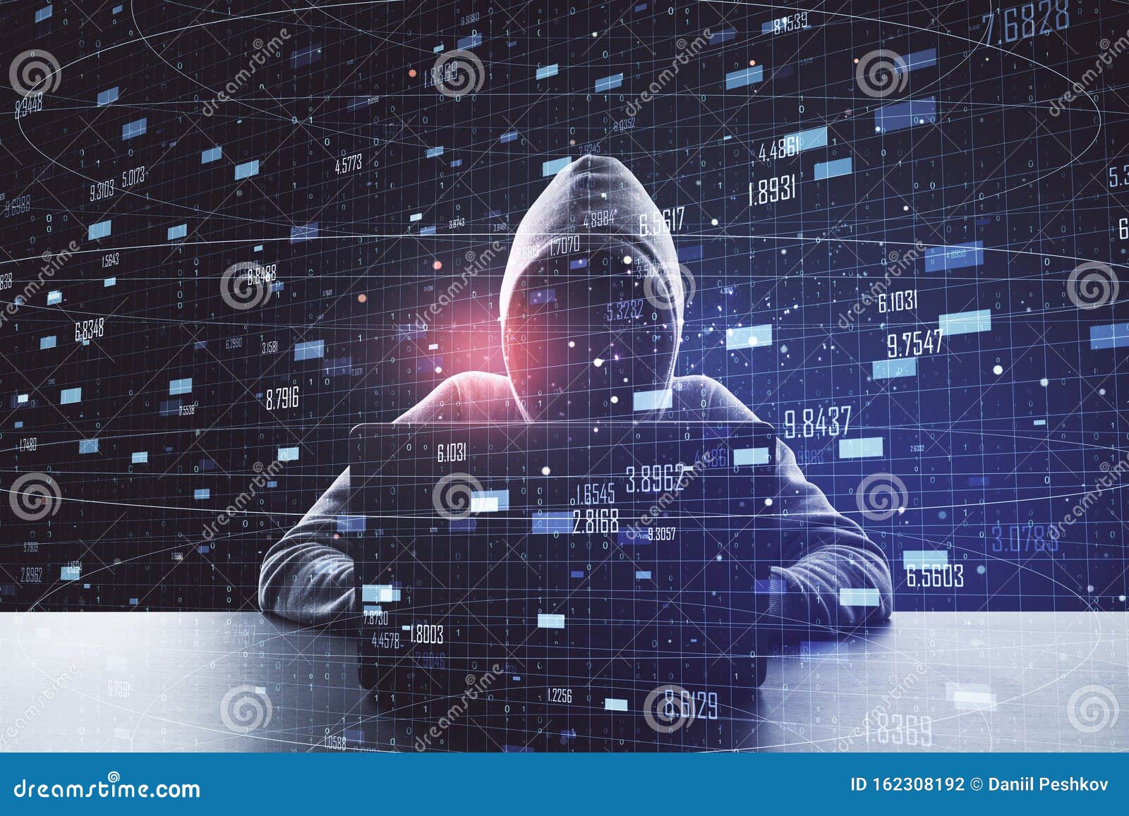 Malware and AI concept stock photo. Image of background - 162308192