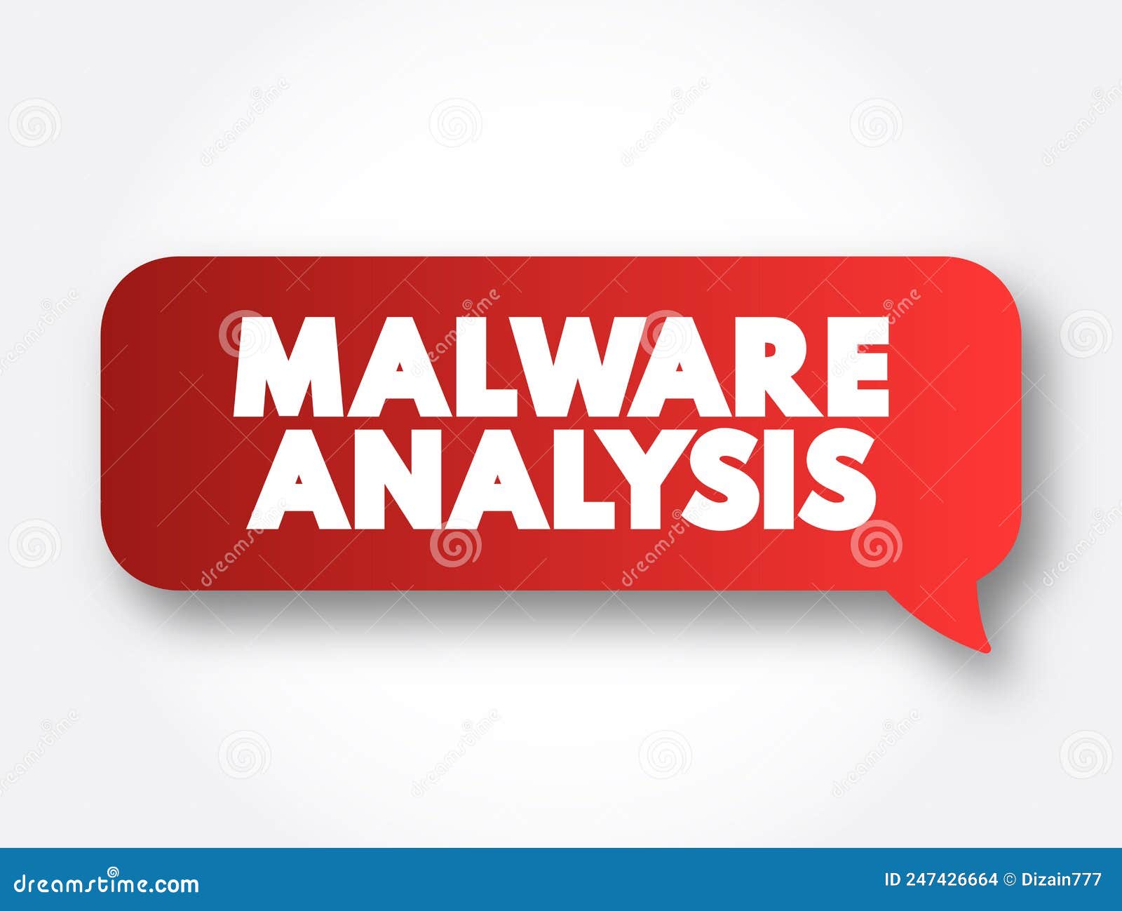Malware Analysis Text Message Bubble, Concept Background Stock ...