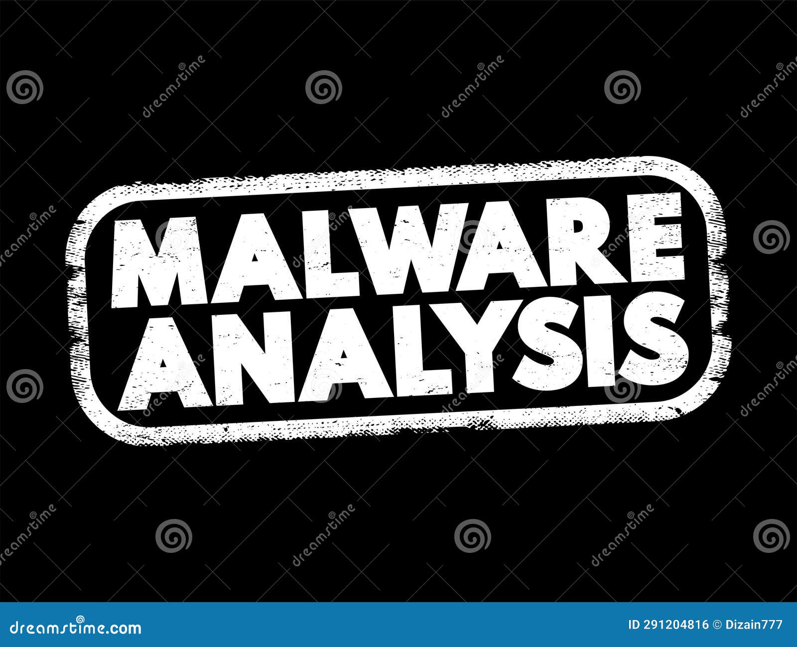 Malware Analysis Text Stamp, Concept Background Stock Illustration ...