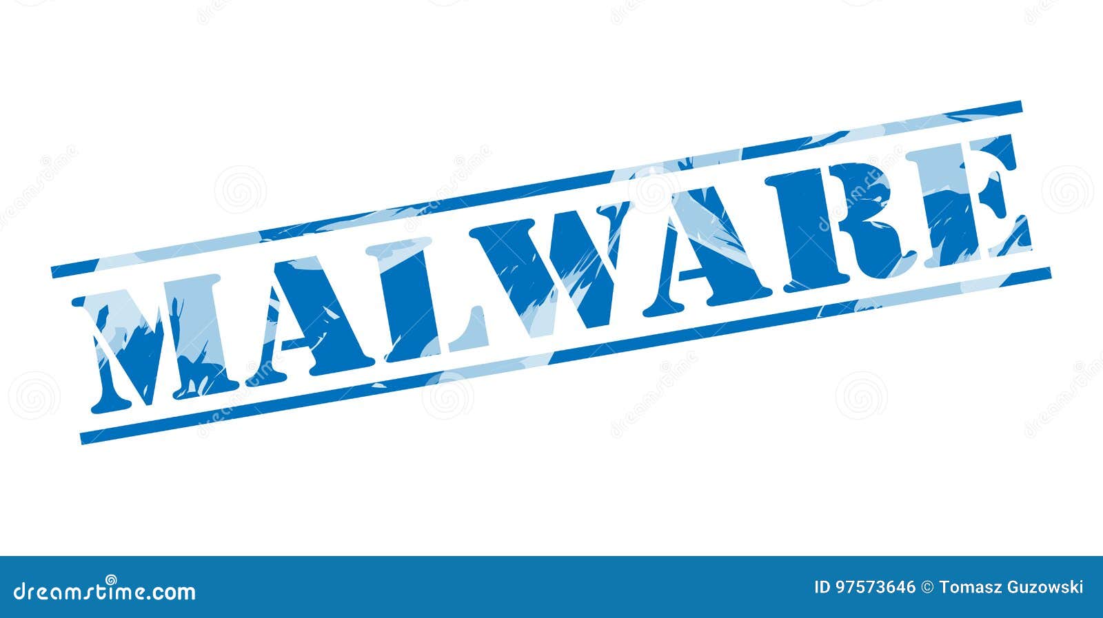 Malware blue stamp stock illustration. Illustration of sticker - 97573646