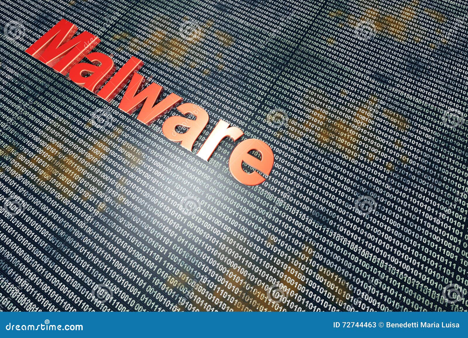 Malware stock illustration. Illustration of attack, alert - 72744463