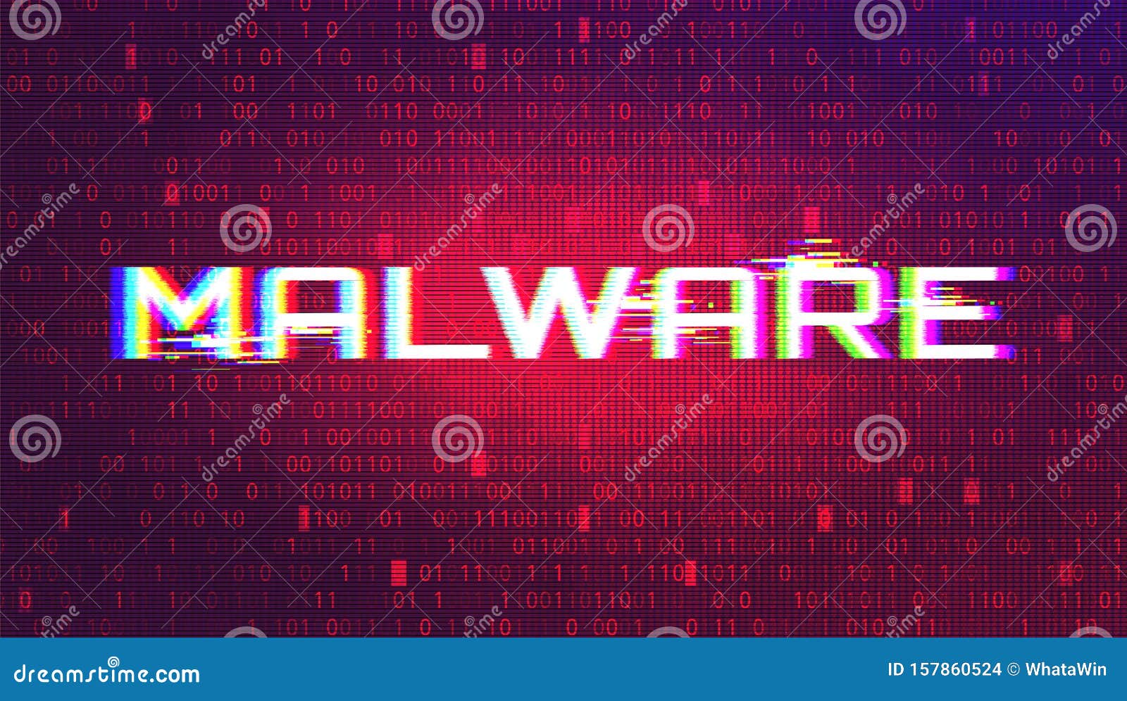 Malware Cyber Security Alert Concept. Dark Red BG Stock Vector ...