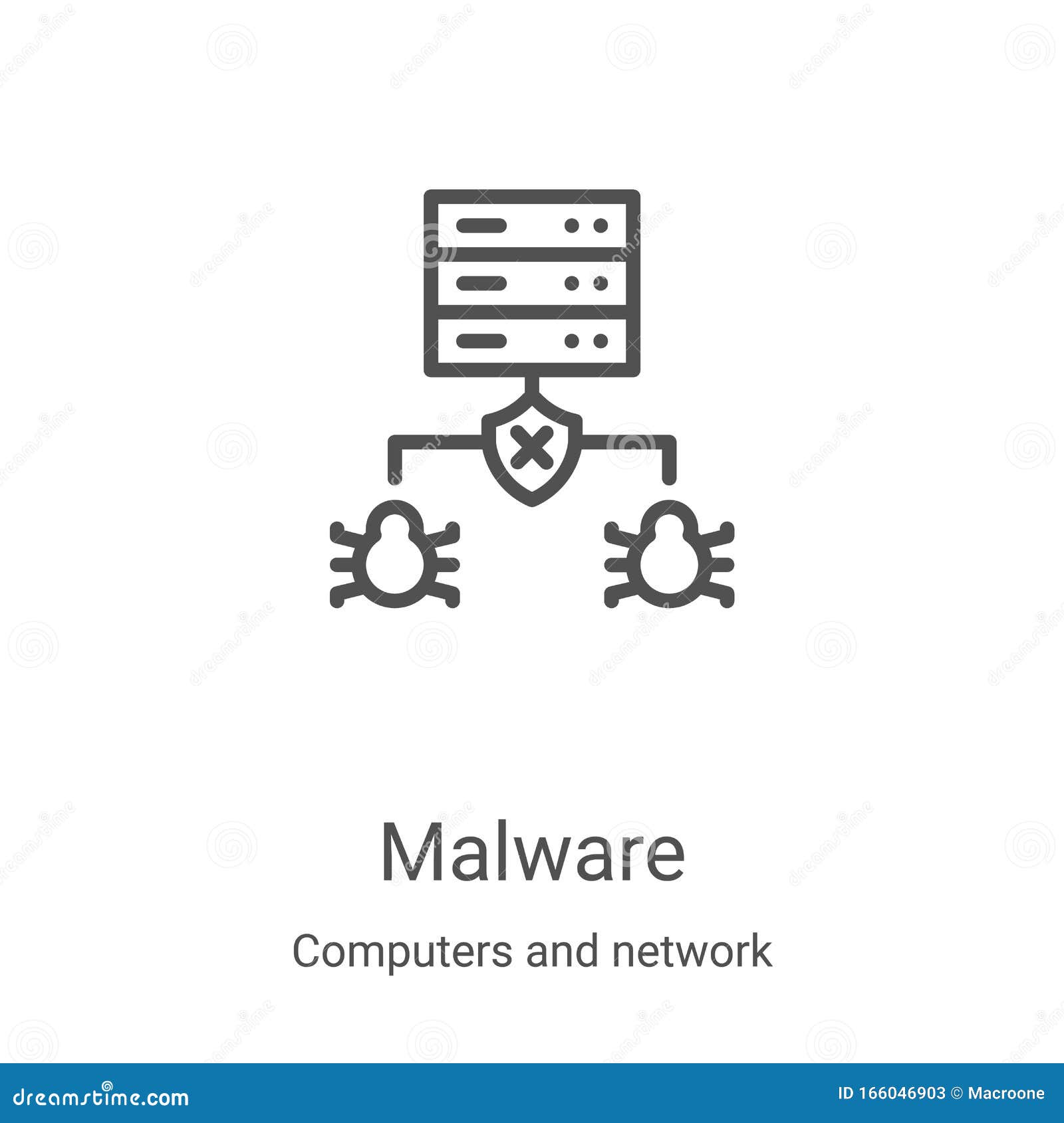 Malware Icon Vector from Computers and Network Collection. Thin Line ... Malware Icon Vector from Computers and Network Collection. Thin Line ...
