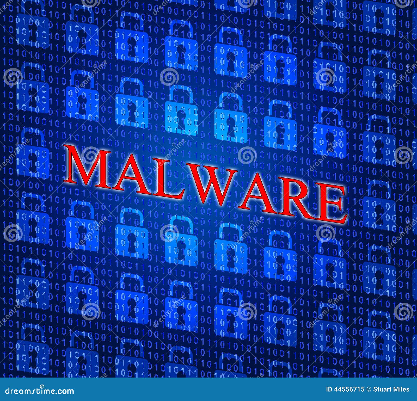 Malware Internet Represents World Wide Web and Www Stock Illustration ...