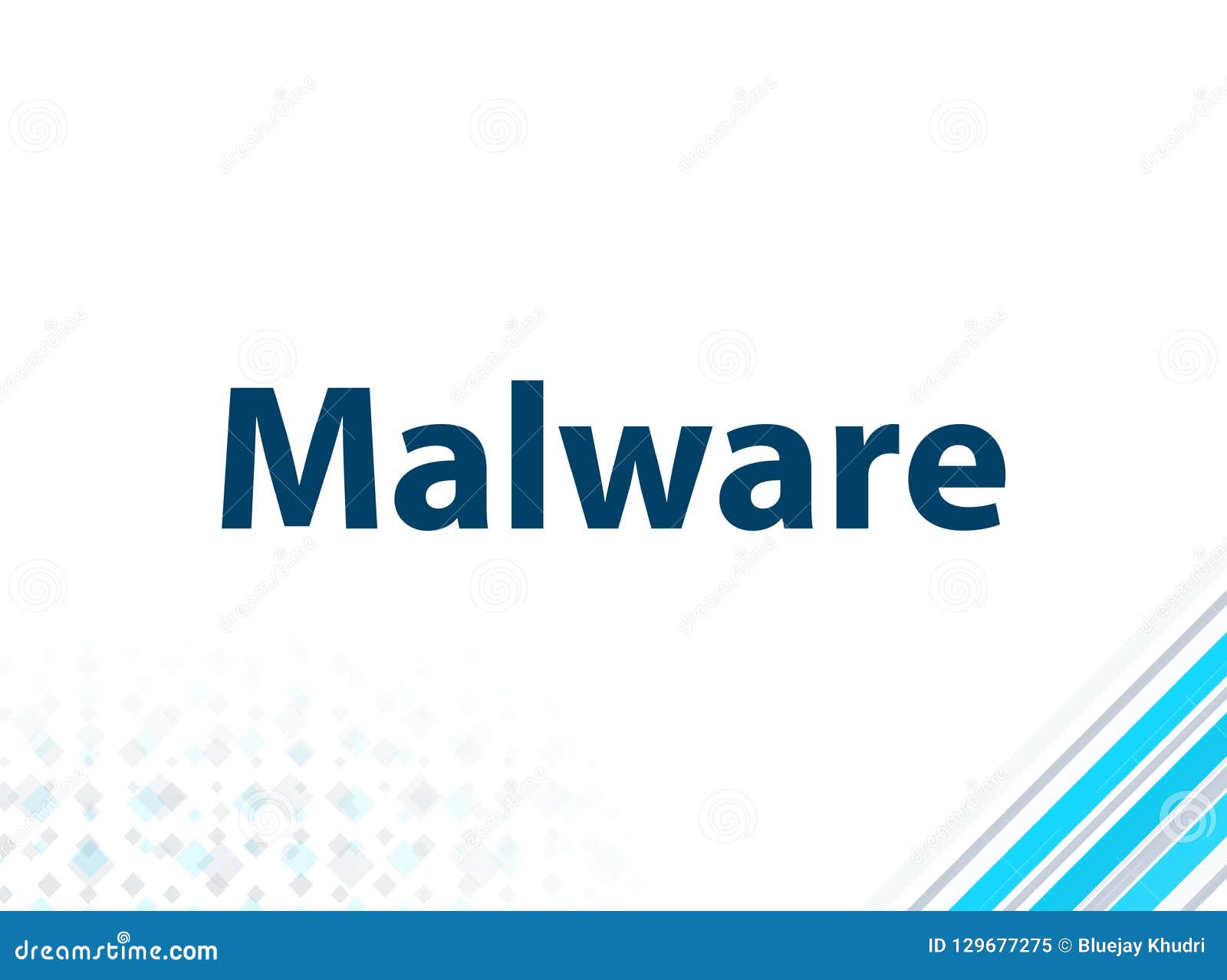 Malware Modern Flat Design Blue Abstract Background Stock Illustration ...
