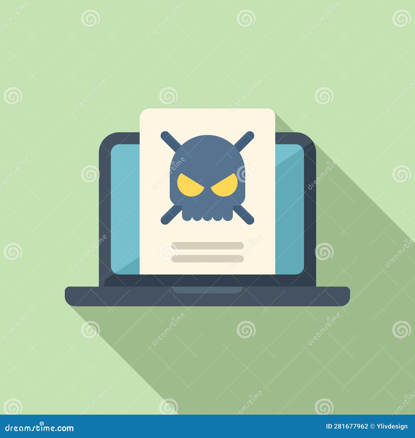 Malware Laptop Icon Flat Vector. Virus Error Stock Vector ... Malware Laptop Icon Flat Vector. Virus Error Stock Vector ...