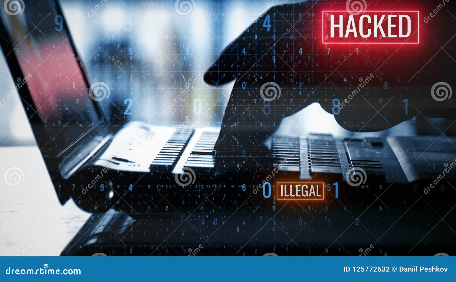 Malware and Phishing Concept Stock Photo - Image of information ...